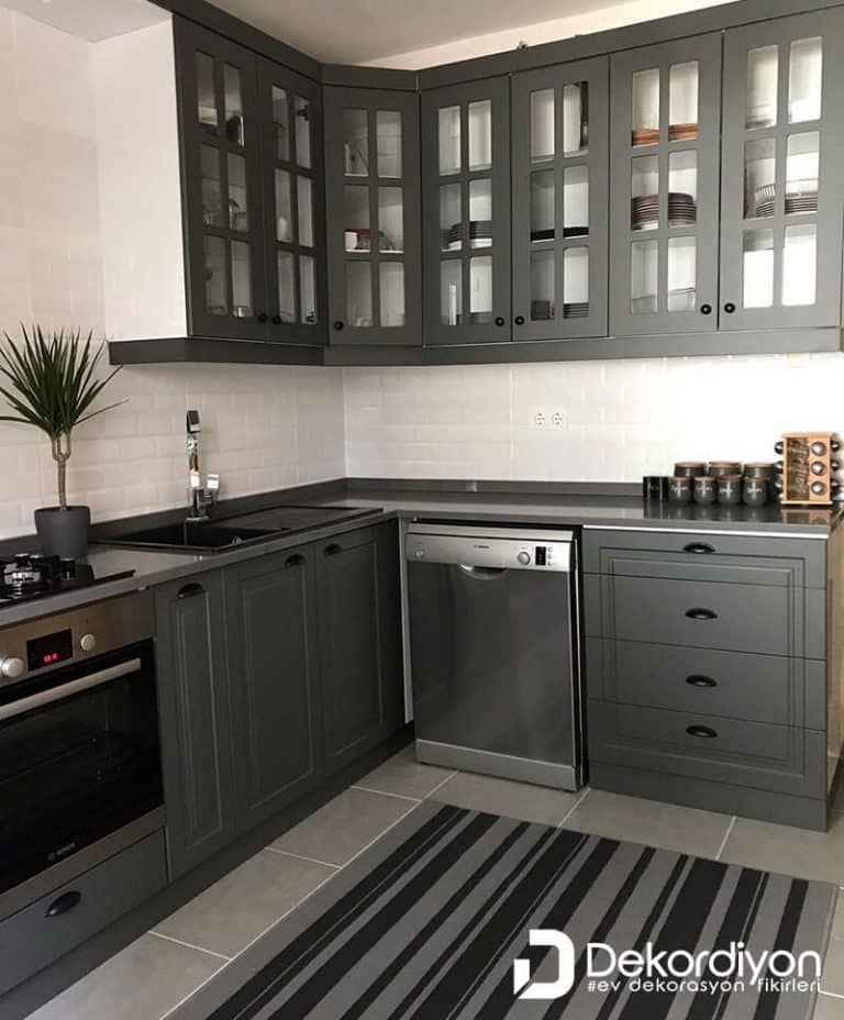 En İyi Gri Mutfak Dolabı Modelleri 2023 » Dekordiyon