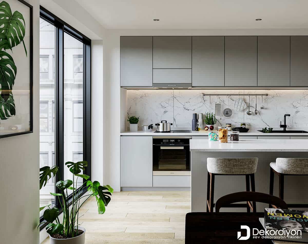 En İyi Gri Mutfak Dolabı Modelleri 2023 » Dekordiyon